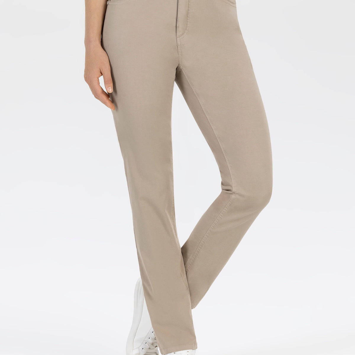 5-Pocket Mellina in Sporty Gabardine brown - Stehmann