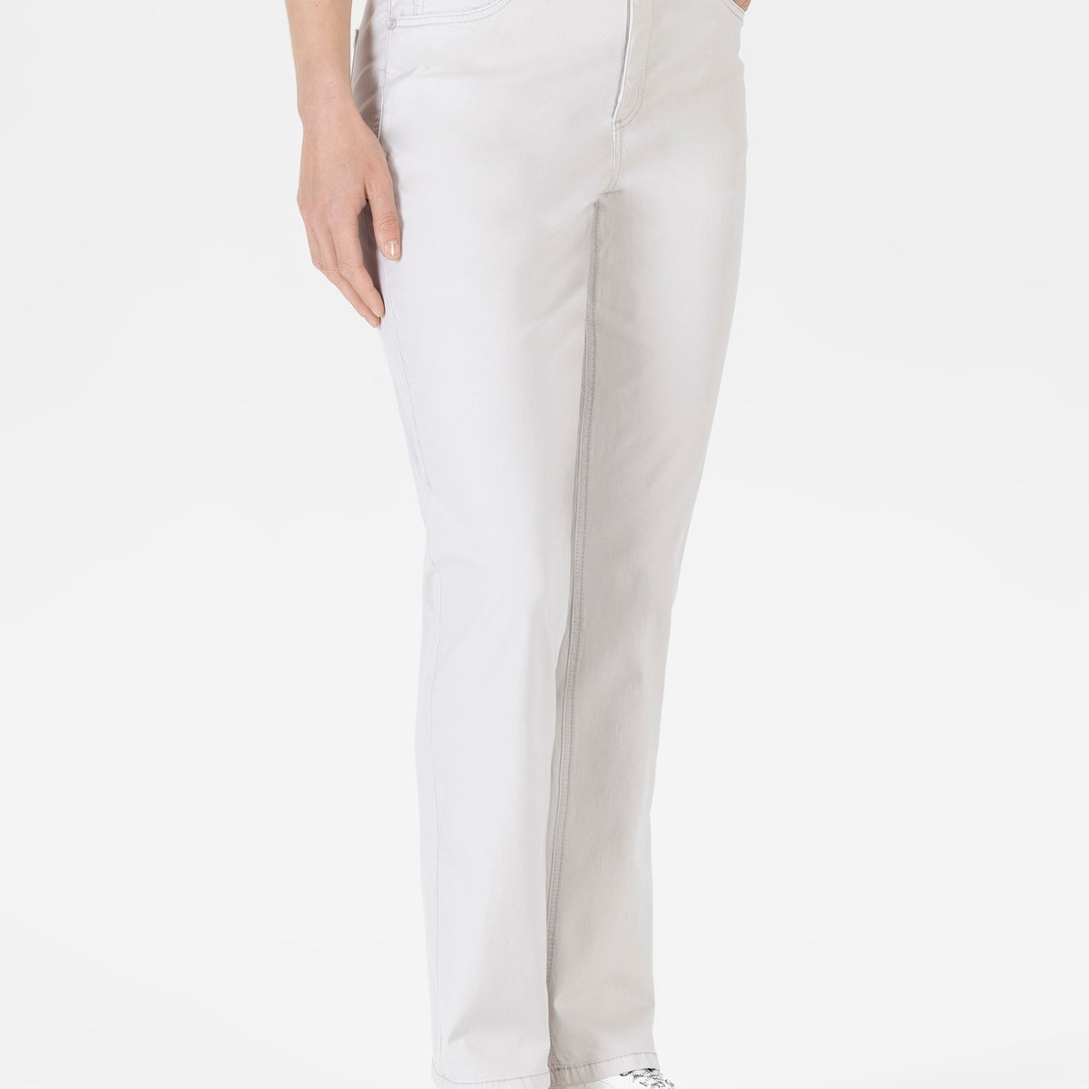 5-Pocket Mellina in Sporty Gabardine green - Stehmann